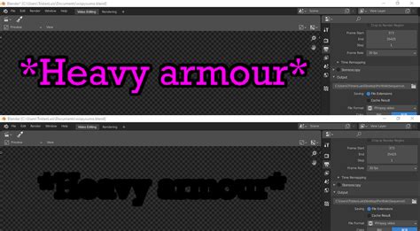 Video Sequence Editor Outlined Text Strips Animation And Rigging