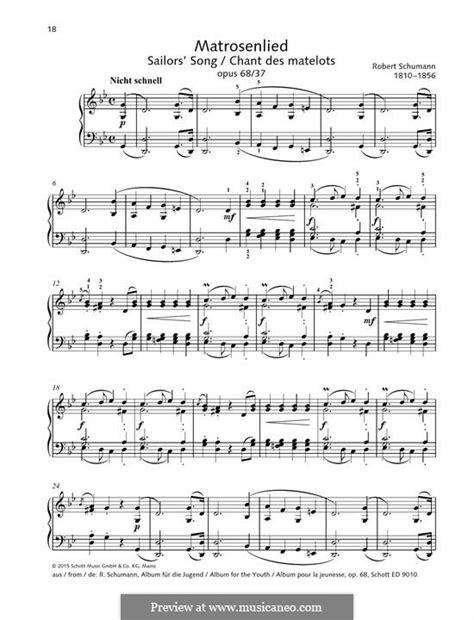 Sailors Song Por R Schumann Partituras On Músicaneo
