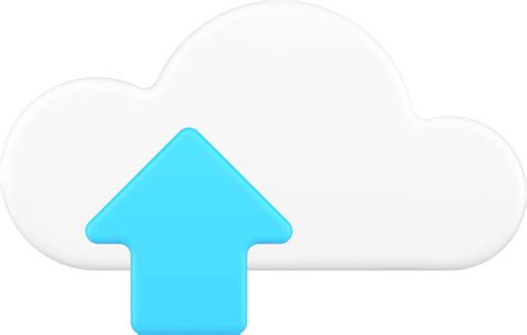 Cloud Computing Data Cyber Storage Upload Download Service Realistic 3d Icon 48363857 Png
