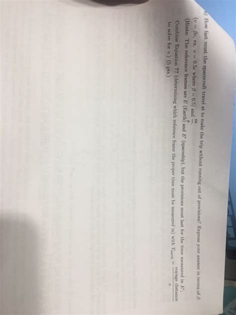 Solved Time Dilation Time Dilation Is A Relativistic Effect
