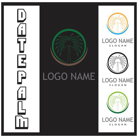 Dates Tree Logo Template Vector Symbol Design 22392891 Vector Art At Vecteezy