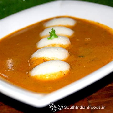 Mini Idli In Red Curry