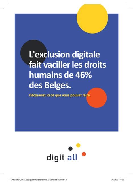 Digitall Campagne De Sensibilisation Pour Lutter Contre La Fracture