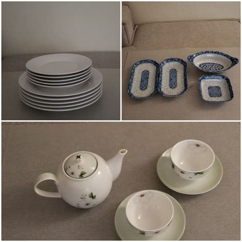 접시와 차 잔 세트 무료로 드립니다