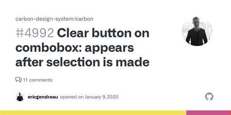 Clear Button On Combobox Appears After Selection Is Made · Issue 4992