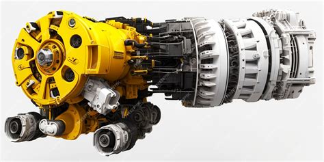 Premium Photo Robot Engine Concept Of Modern Robot Engine Isolated