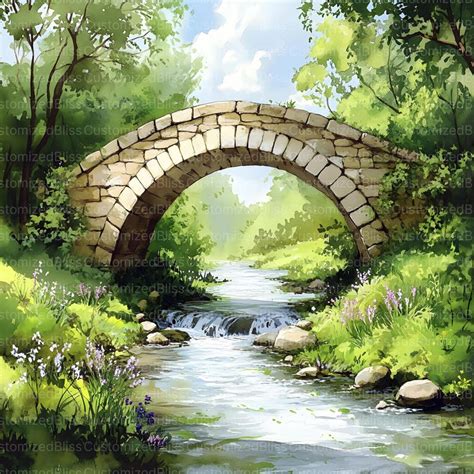 18 Bridge Over Stream Clipart Bridge Clipart High Quality S
