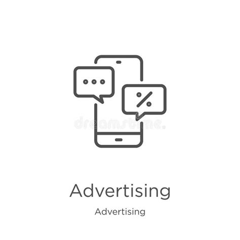 Advertising Icon Vector From Advertising Collection Thin Line Advertising Outline Icon Vector