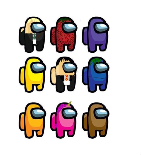 Among Us Crewmate Sticker Sheet Printable Digital Cbc Artofit