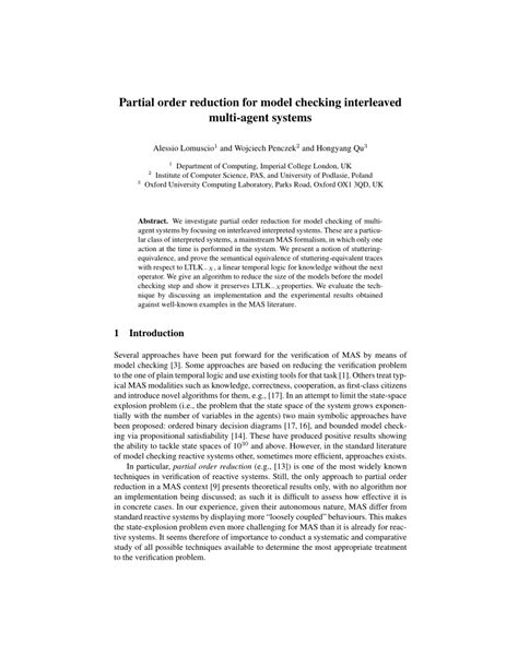 Pdf Partial Order Reductions For Model Checking Temporal Epistemic