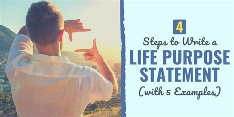 4 Steps To Write A Life Purpose Statement With 5 Examples