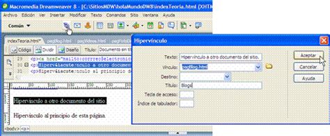 Diseño y Maquetación Web INSERCIÓN DE TEXTO HIPERVINCULOS E IMÁGENES