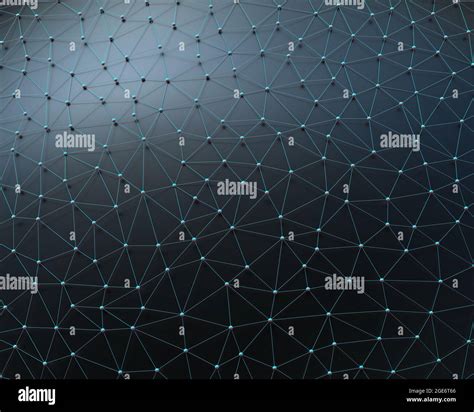 Abstract Background 3d Mesh Interconnected Lines Cloud Computing Concept 3d Illustration