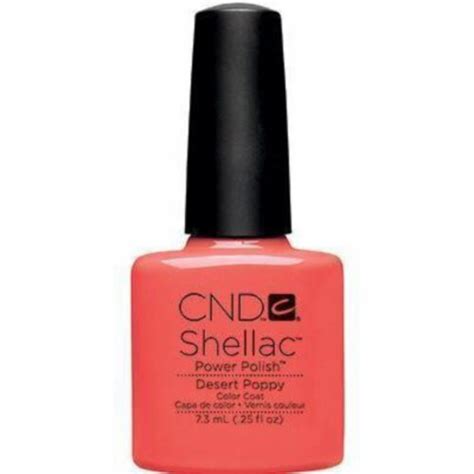 Cnd Shellac Gel Polish 025oz Desert Poppy 025 Fl Oz Pack Of 1
