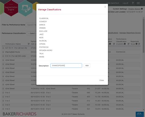 Performance Classification 3 Arts Engines