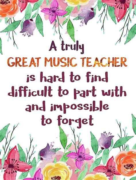 Music Teacher Quotes Thank You