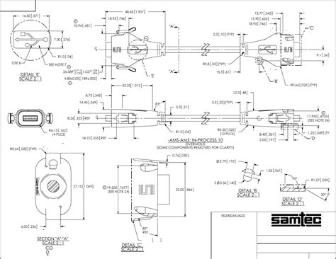 Rcu Series Drawing Datasheet By Samtec Inc Digi Key Electronics