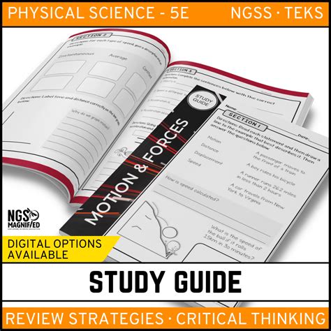 Force And Motion Study Guide NGS Magnified