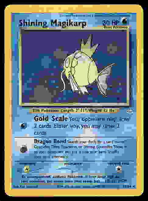 Shining Magikarp Neo Revelation 6664 Holo Pokemon Card Auction