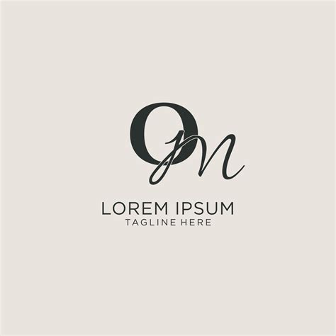 Initials Om Letter Monogram With Elegant Luxury Style Corporate Identity And Personal Logo