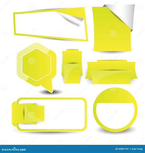 Web Design Navigation Set Stock Vector Illustration Of Header 53881101