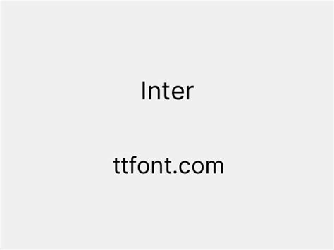 Inter 在线预览 免费下载 天天字体