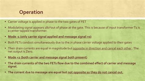 Generation Of Am Dsb Sc Using Balanced Fet Modulator Pptx