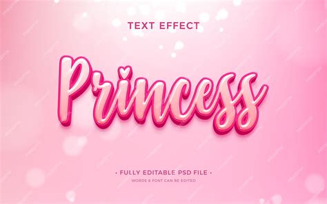 Premium Psd Pink Girly Text Effect
