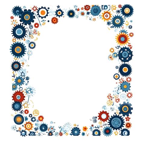 Flat Ai Driven Automation Border Frame Concept As A Clean Border Frame