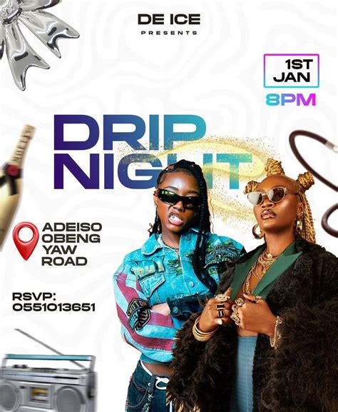 Drip Night Flyer Design Flyer Design Flyer Dripping