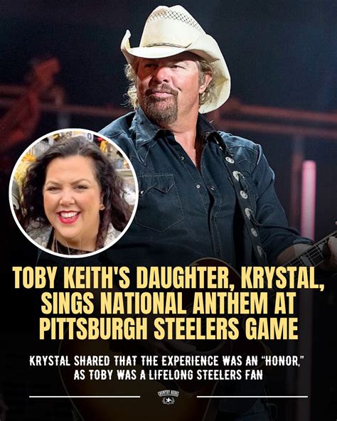 Country Toby Keiths Daughter Krystal Took To The Field During The
