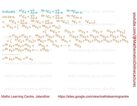 Class 11 Chapter 7 Permutations And Combinations Combinations Basics Lecture 6 Pdf