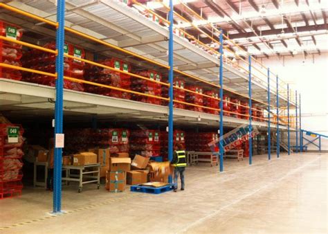 Custom Rack Supported Mezzanine Flexible Logistics Storage Multi Level Mezzanine