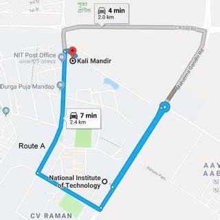 Multiple Routes To Reach The Same Destination Source Google Maps Download Scientific Diagram