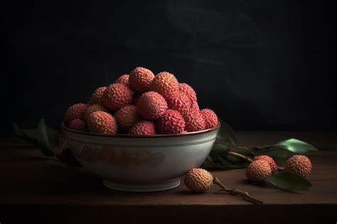 Premium Ai Image A Bowl Of Raspberry