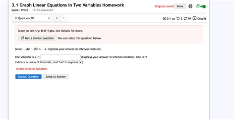 Solved Graph Linear Equations In Two Variables Homework Chegg