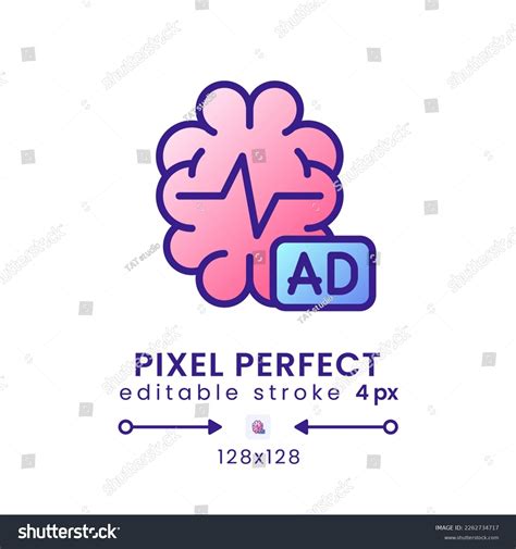 Electroencephalogram Gradient Fill Desktop Icon Eeg Stock Vector Royalty Free 2262734717