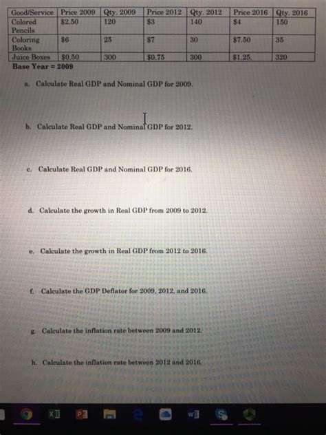 solved base year 2009 a calculate real gdp and nominal