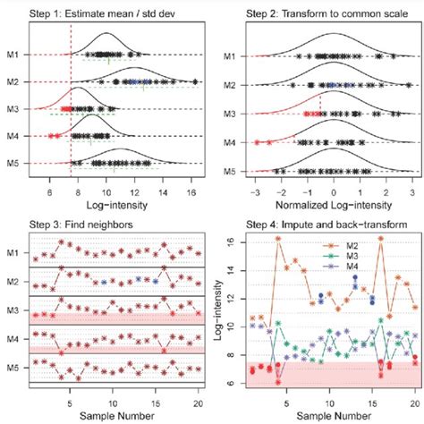 Steps In The Knn Tn Imputation Algorithm Step 1 Top Left Panel The