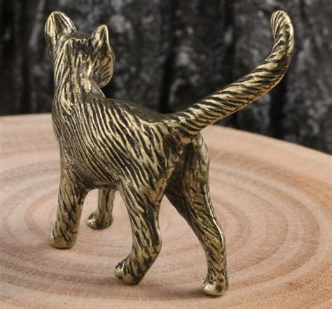 Фігурка статуетка сувенір латунна кіт кішка коштик кішеня метал латунь Id 1947798412 цена