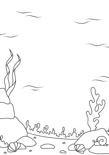 아이들을 위한 색칠하기 책 페이지 만화 스타일 프리미엄 벡터