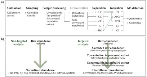 Mass Spectrometry Based Metabolomics Workflow A From Cultivation To