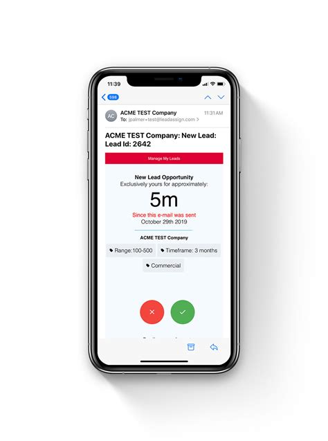 Lead Email Redesign Lead Assign