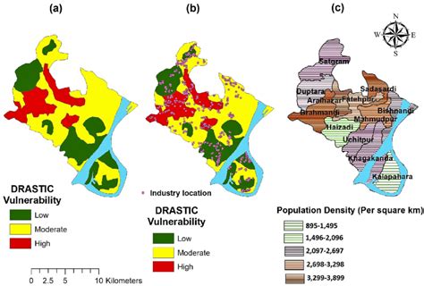 A Drastic Groundwater Vulnerability Map Gvm B Hot Spot Map And Download Scientific