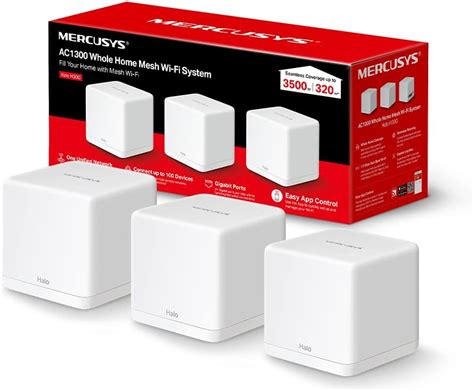 Mercusys Ac1300 Whole Home Mesh Wi Fi System Coverage Up To To 3500 Ft² 320 M² Connect Over