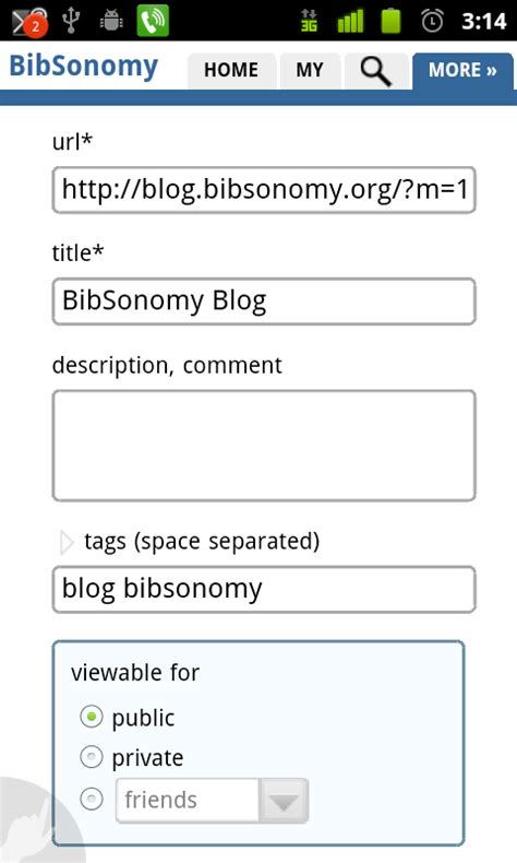 Bibsonomy Blog Feature Of The Week Posting To Bibsonomy By Gesture With Android And Dolphin Browser