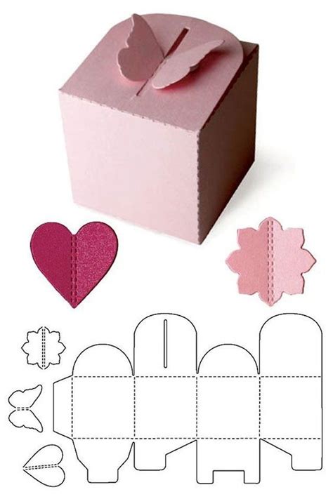 9 Moldes De Caixas De Papel Para Presentes Paper Crafts Diy Paper