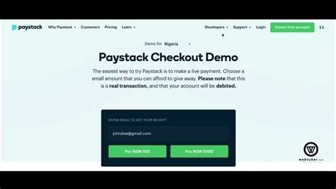 How To Integrate Paystack Through A Button On Your Website Youtube