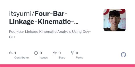 Github Itsyumifour Bar Linkage Kinematic Analysis Four Bar Linkage