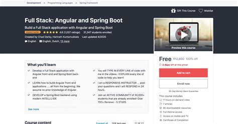 full stack angular and spring boot { codehexz }